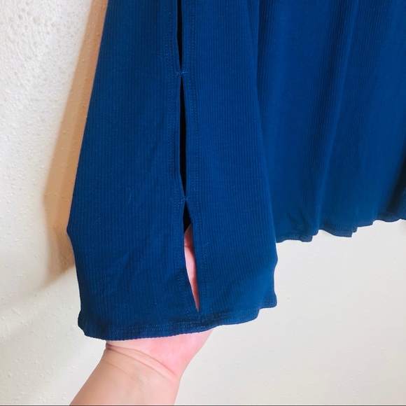 Lane Bryant | Tops | Lane Bryant Blue Long Sleeve Blouse | Poshmark